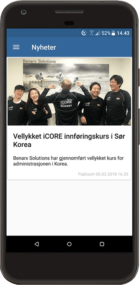 iCORE Hours App - Norsk brukerveiledning (Android)